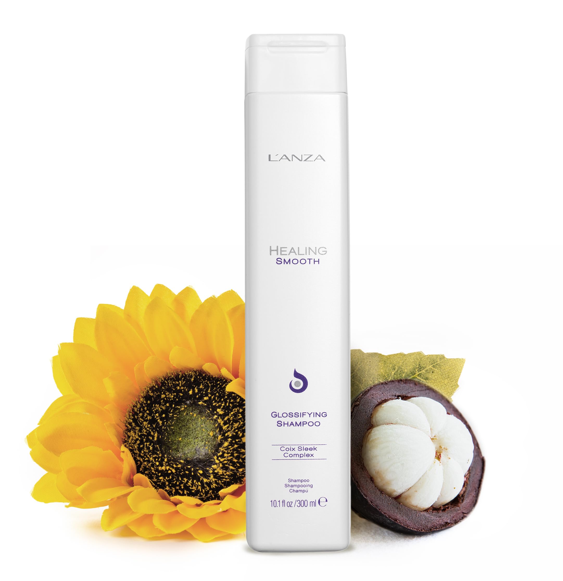 L'ANZA Healing Smooth Glossifying Shampoo, Nourishes, Repairs, and Boosts Hair Shine and Strength for a Perfect Silky-Smooth, Frizz-free Look (10.14 Fl Oz)