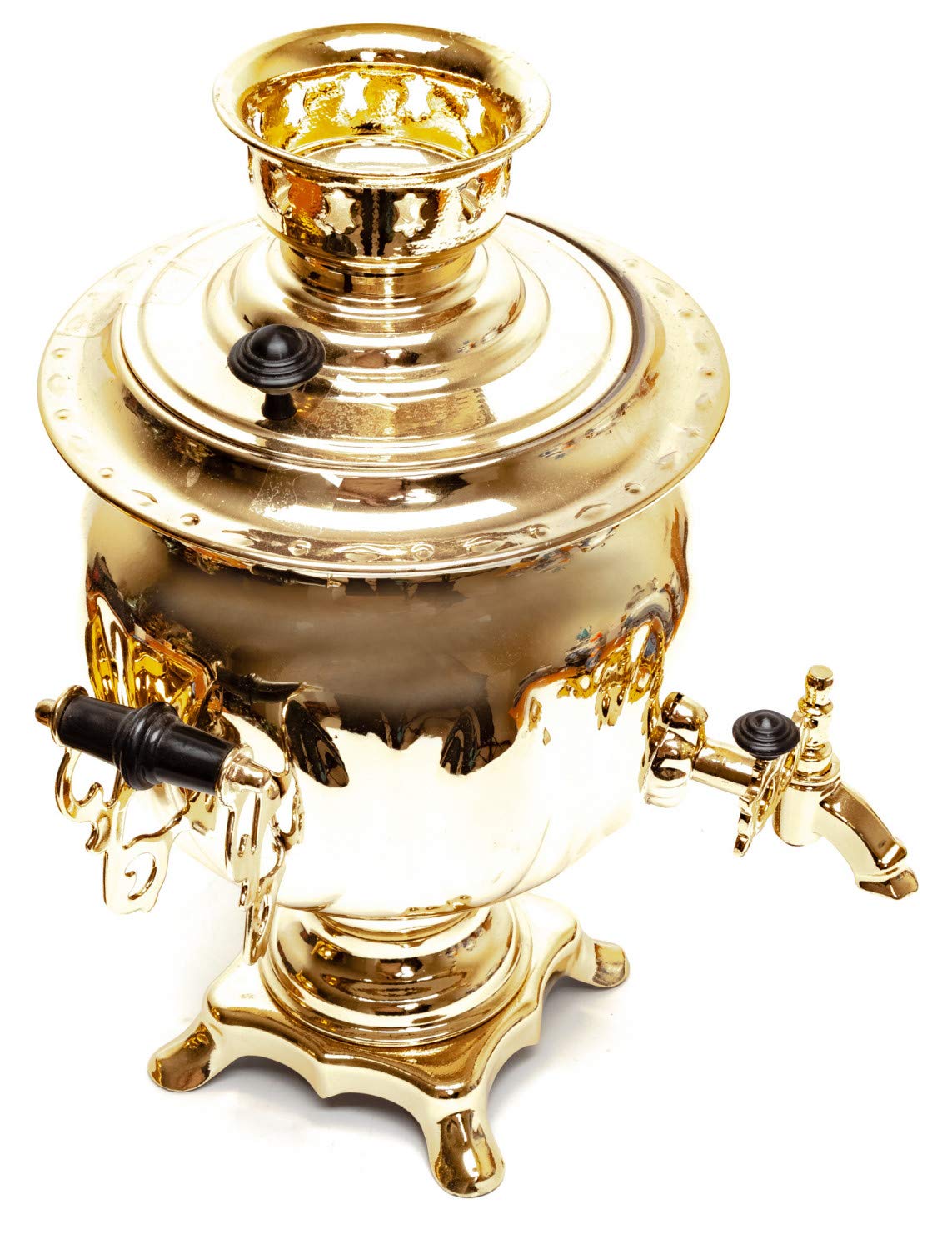 Acorn Electric Gold Samovar Kettle with Teapot and Tray