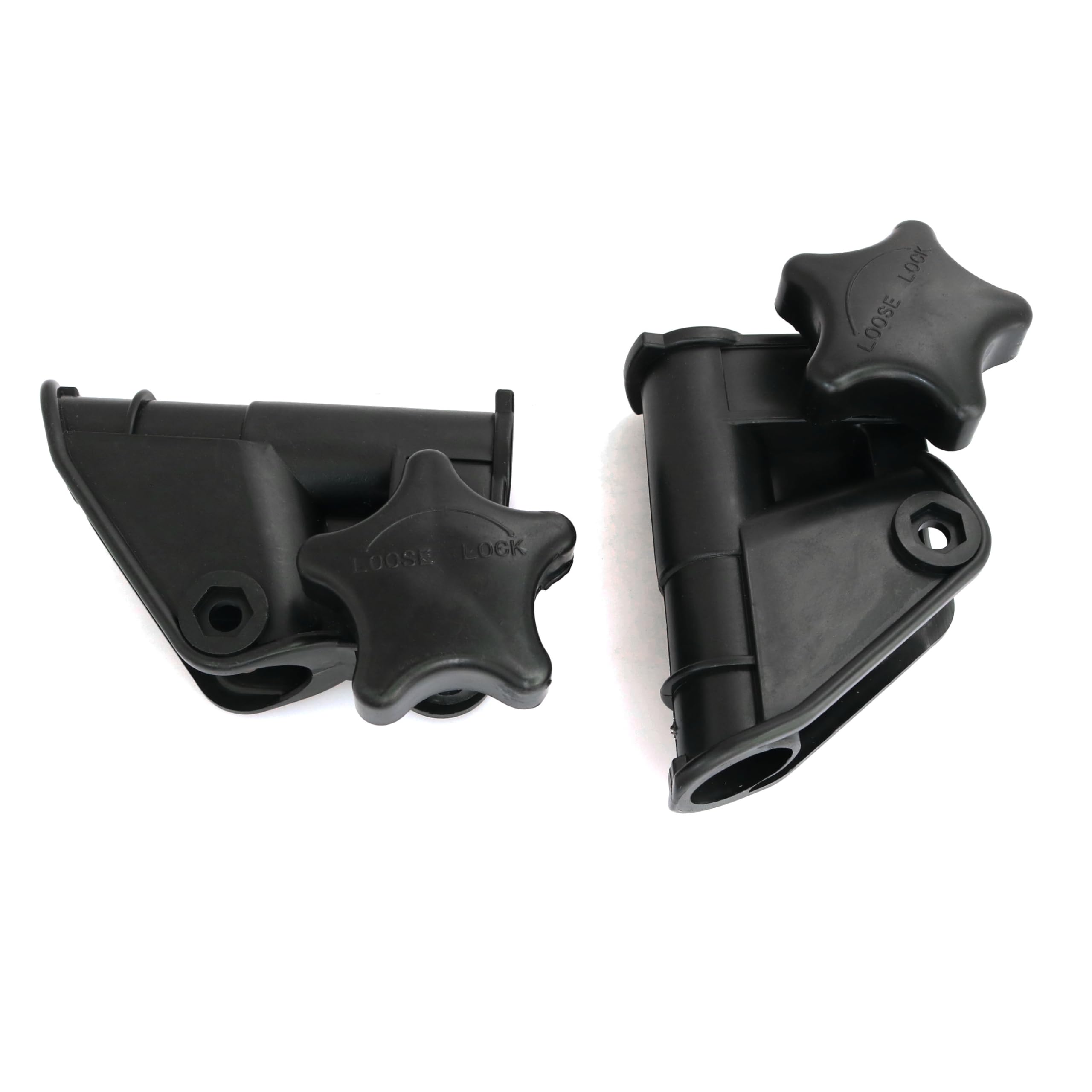 heyous 2 PCS Plum Blossom Fixed Lock Buckle for Zero Gravity Lounge Chair Backrest Seat Lock Hinge for Foldable Camping Beach Recliner Chair 120x67mm Black