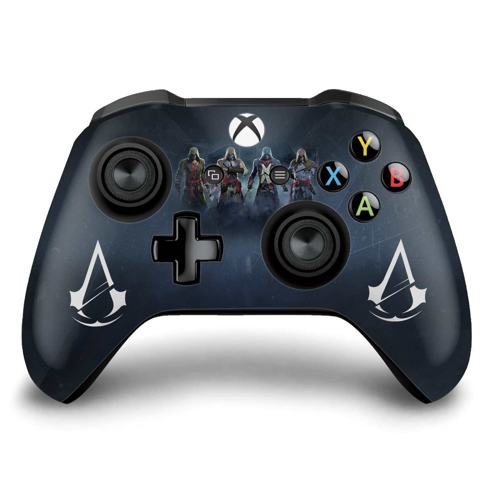 Head Case Designs Officially Licensed Assassin's Creed Group Unity Key Art Vinyl Sticker Gaming Skin Decal Cover Compatible With Xbox One X Console and Controller Bundle
