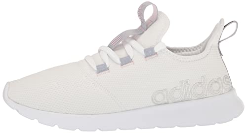 adidas Women's Casual Running Shoe, White/White/Clear Pink, 9
