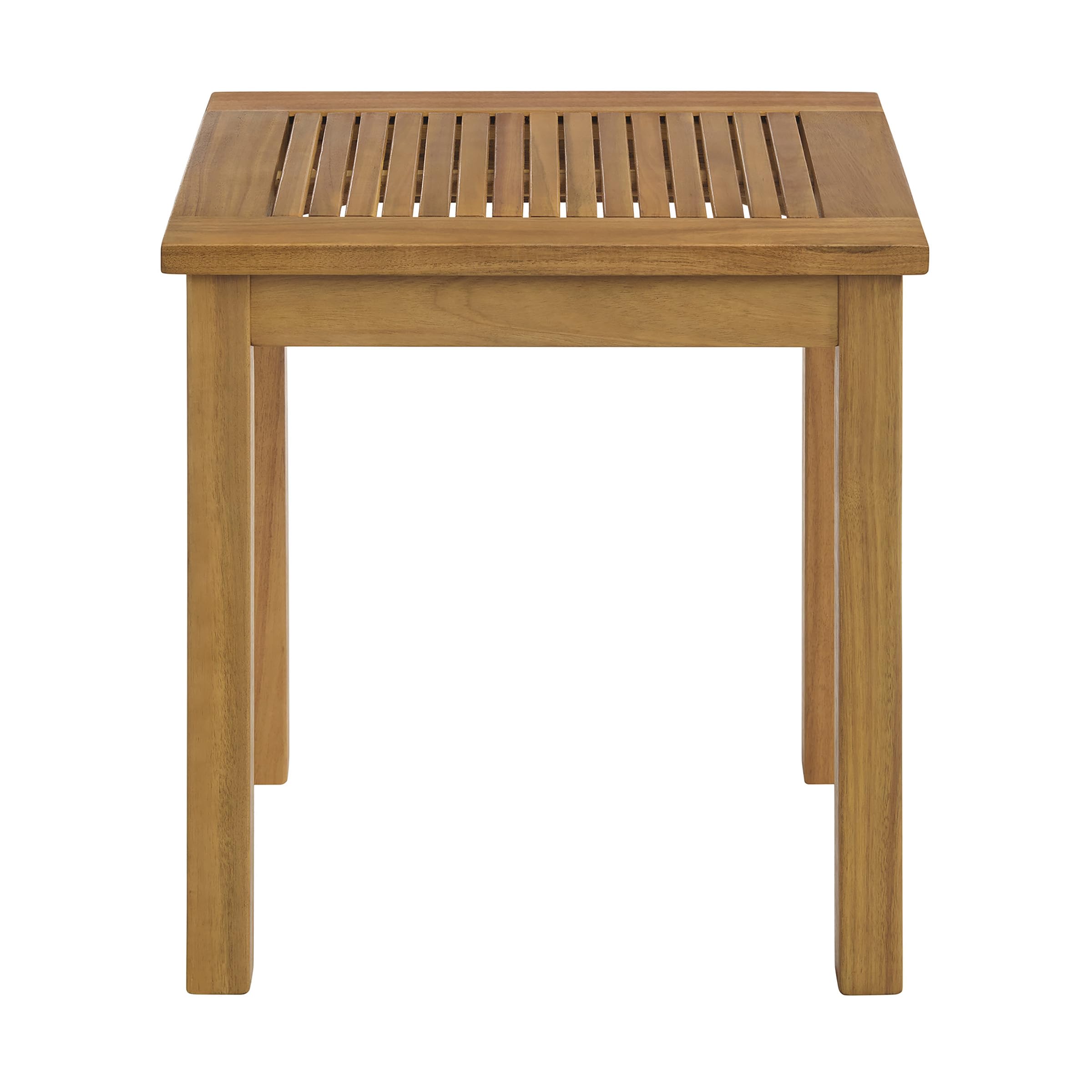 Okemo Set of 2 Outdoor Tables - Weather-Resistant Acacia Wood Side Table Set - Furniture for Patio, Porch, Deck, or Poolside