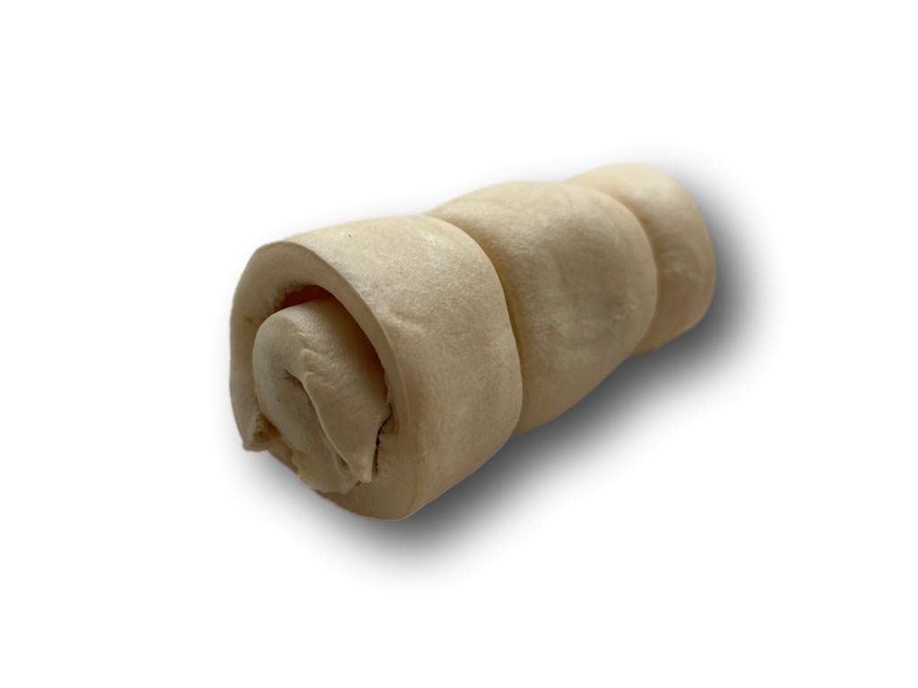 Top Dog Chews – 3” Mini Cheek Rolls, 10 Pack, Long Lasting Dog Bones for Aggressive Chewers, Rawhide Free Dog Treats