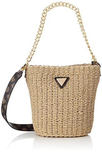 GUESS womens Lilica Bucket, Brown Logo, one size US