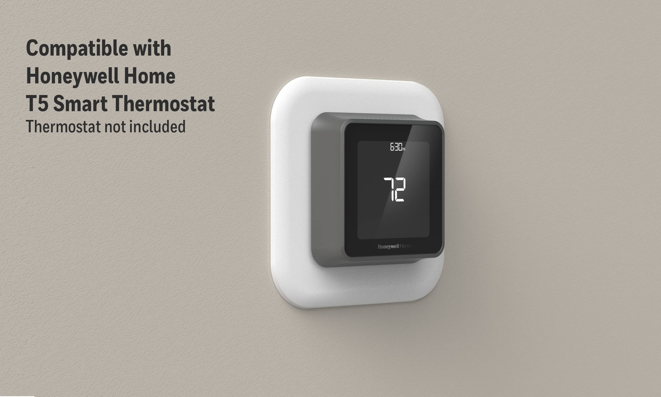 Honeywell Home Large Cover Plate & Electrical Box Adaptor for T-Series Thermostats (THP2400A1080), White