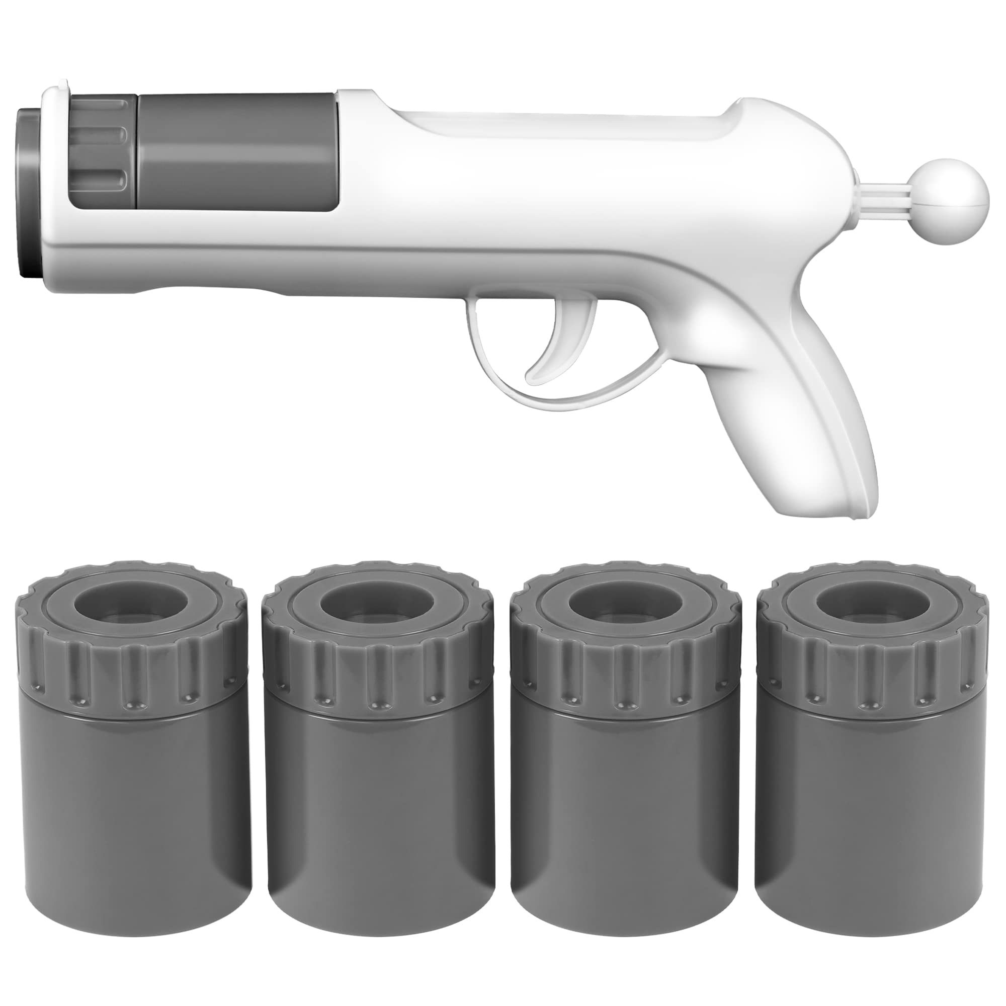 Barbuzzo Alcohol Shot Gun Spare Cartridges, Set of 4 - Party Accessory - Holds Up to 1.5 Ounces