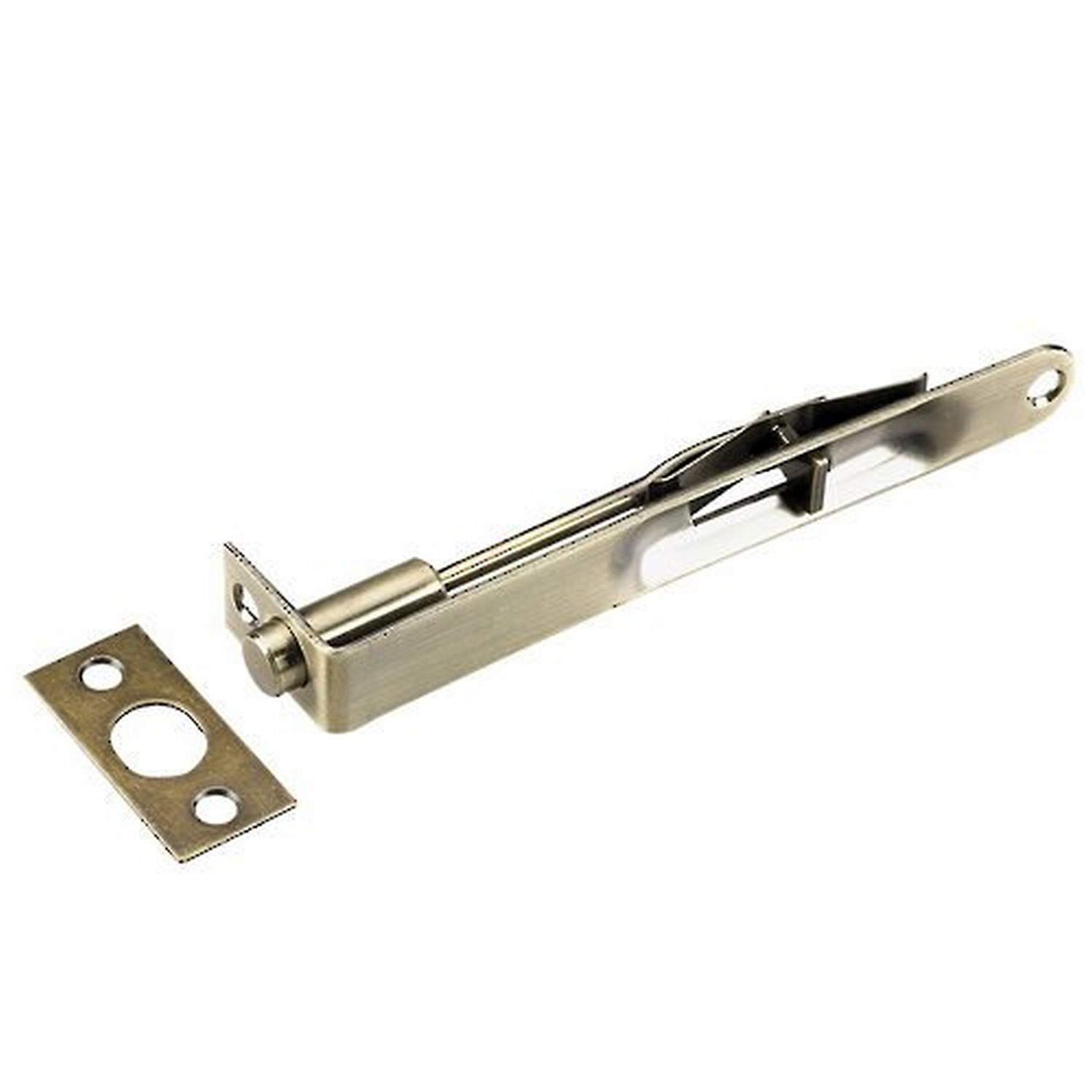 Richelieu Hardware 63ABV 6" Flush Bolt with 5/8" Radius End, Antique Brass