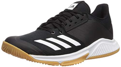 adidas Women's Crazyflight Team Volleyball Shoe, Black/White/Gum, 9 M US