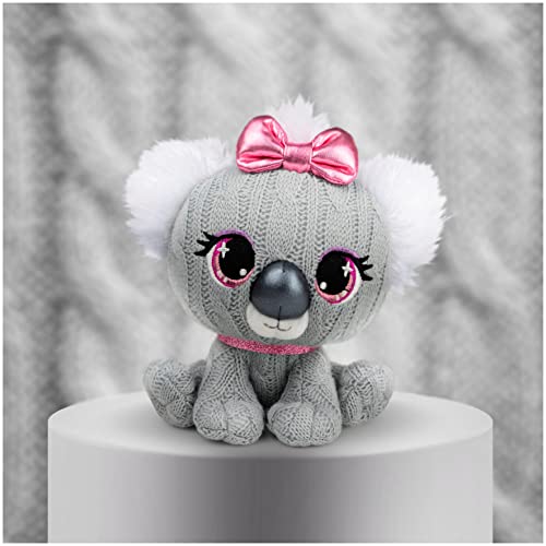 GUND P.Lushes Designer Fashion Pets Victoria Melbie Premium Koala Stuffed Animal, Gray and Pink, 6”