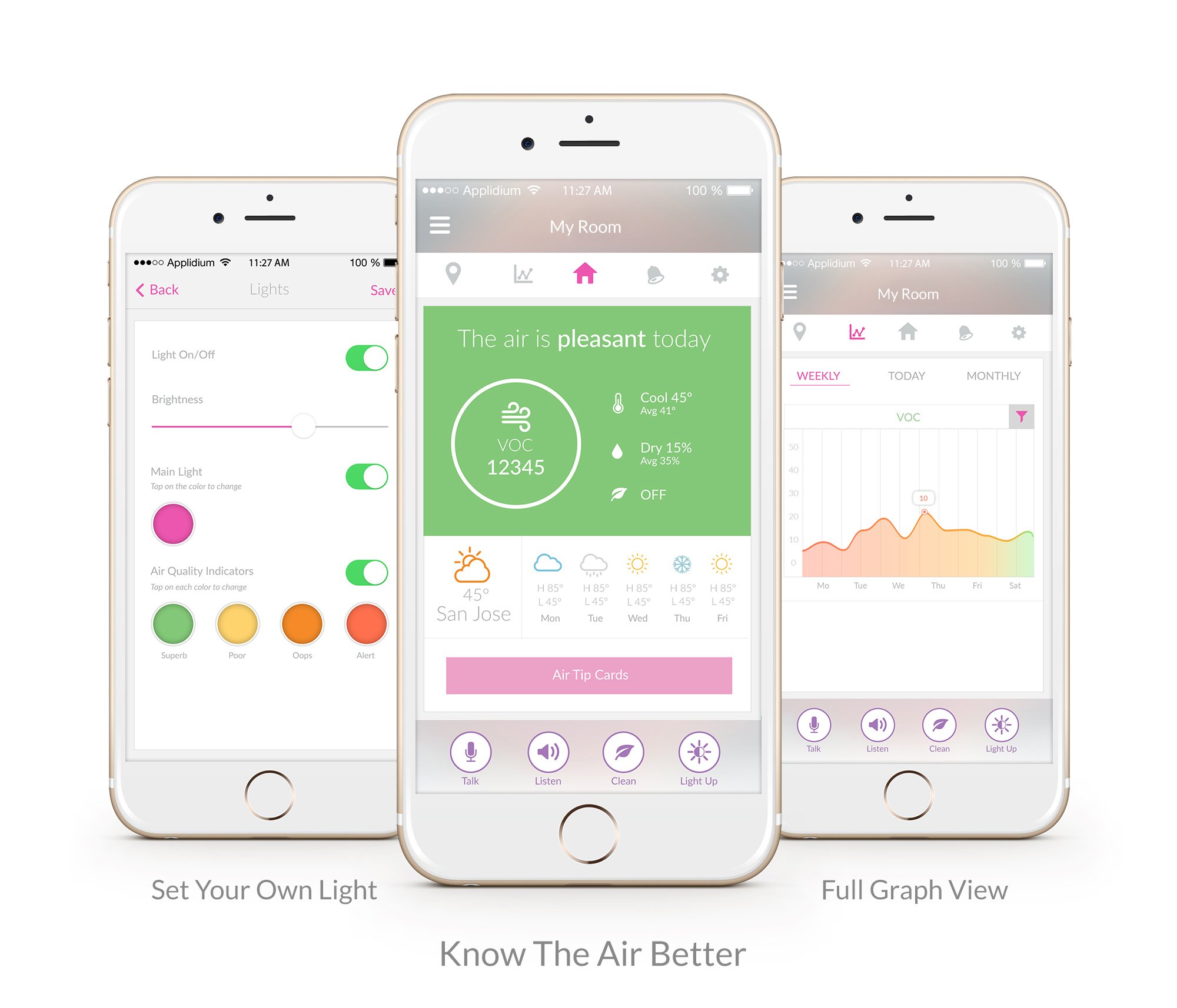 iBaby Airsense Smart Baby Audio Monitor, Temperature, Humidity & VOC Detector, Darkwood