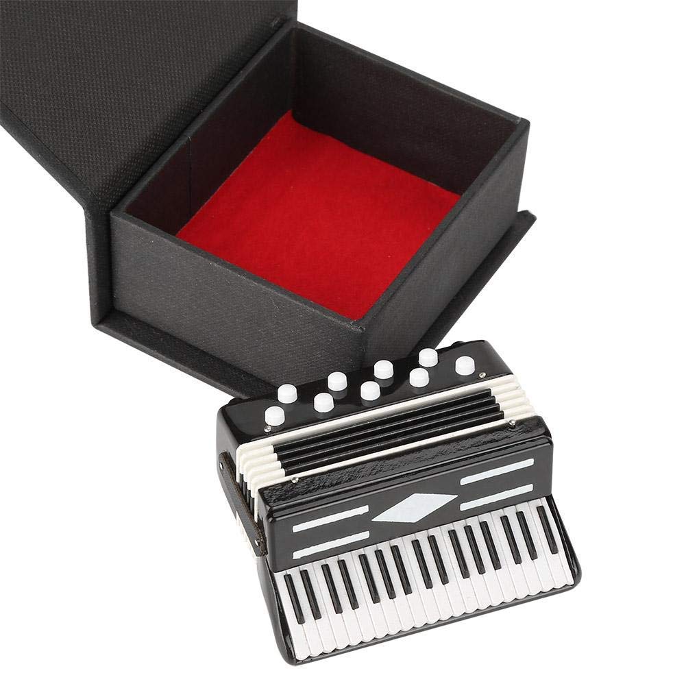 Alano Mini Musical Instrument Accordion Model Musical Instrument Decoration Ornaments (7cm)