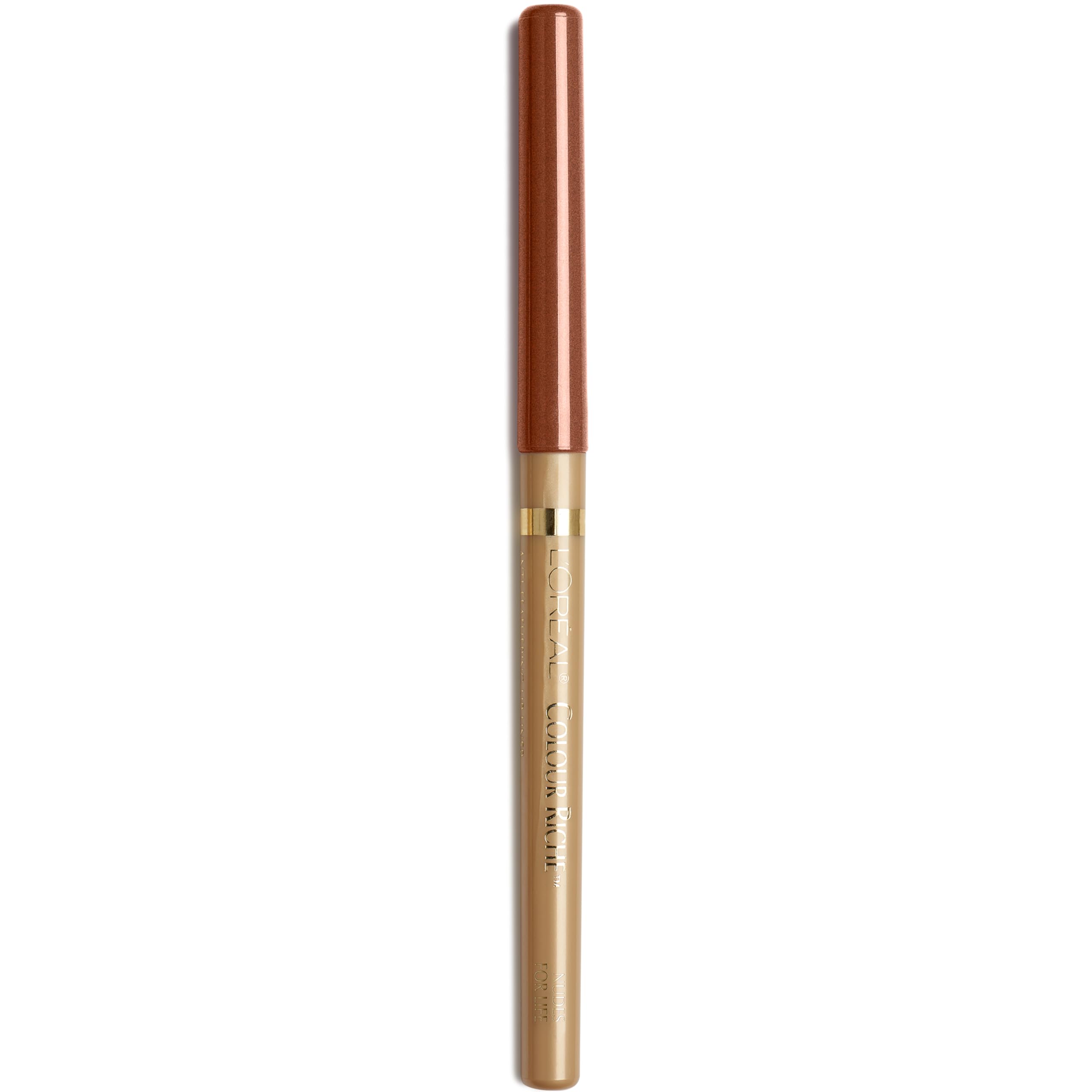 L’Oréal Paris Colour Riche Lip Liner Pencil, Creamy Lip Liner with Omega 3 and Vitamin E, 781 Nudes For Life (Deep Tawny Brown)
