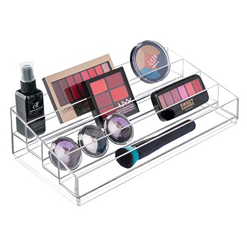 iDesign Tiered Cosmetics & Nail Polish Organizer, The Clarity Collection β 12.75 IN X 6.5IN X 3.75 IN, Clear