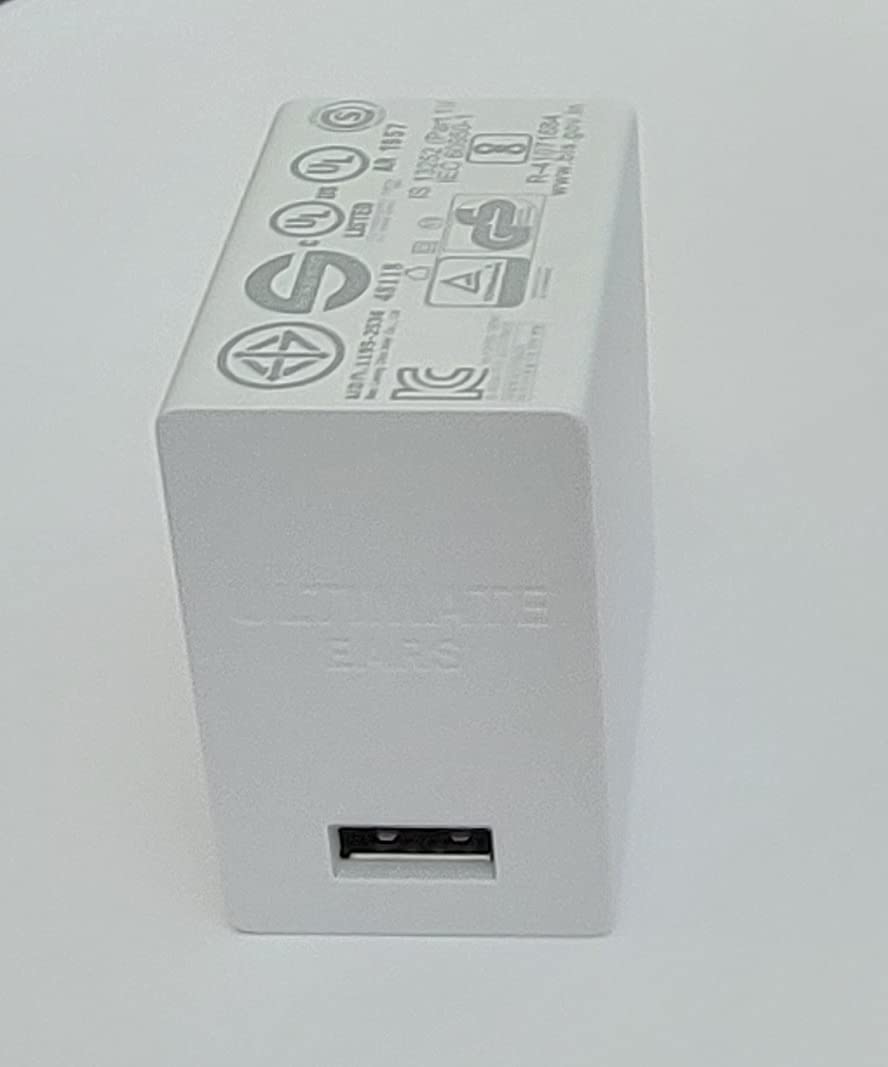 IENZA Replacement Smart AC Power Supply Charger Adapter Block for UE Ultimate Ears Power Up Charging Dock, Boom 3, MEGABOOM 3, Blast, MEGABLAST, Wonderboom, Roll (Charging AC Block Only)
