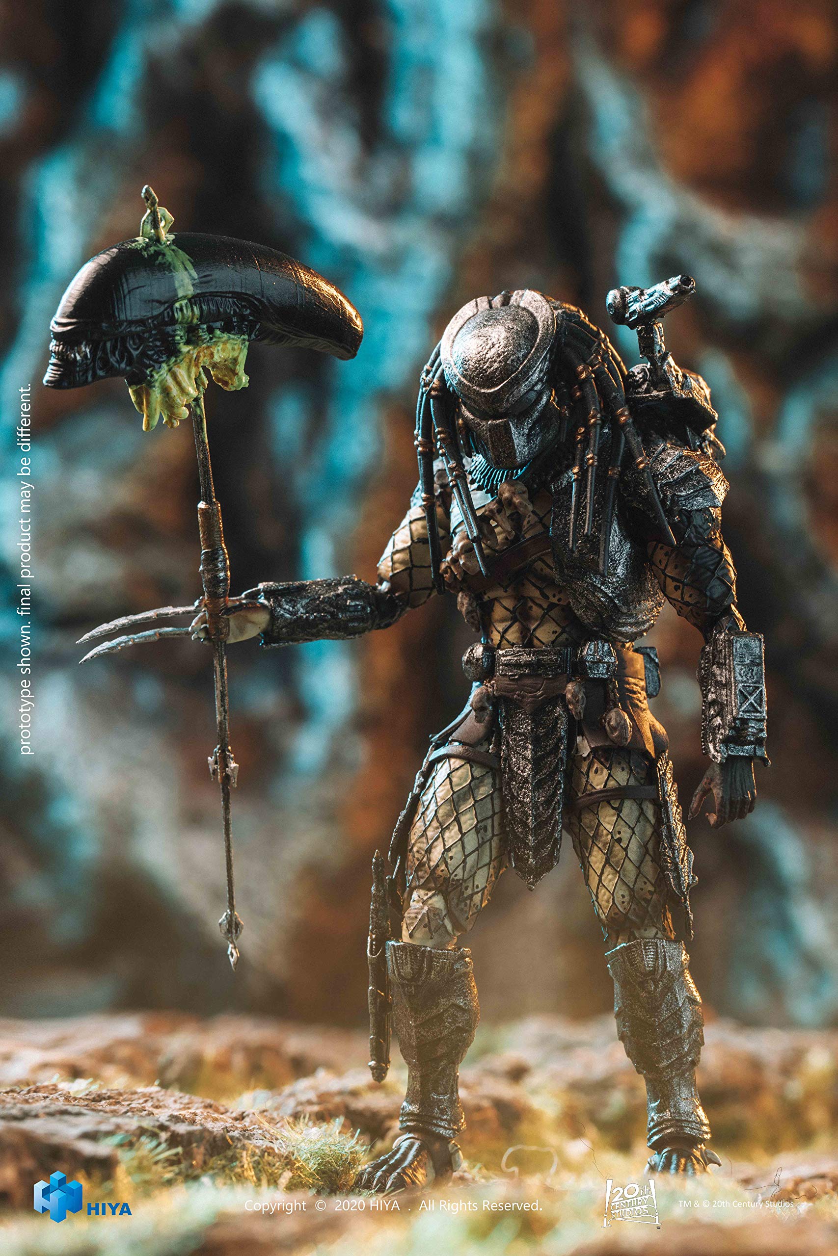 Hiya Toys Alien vs. Predator: Young Blood Predator 1:18 Scale Action Figure, Multicolor