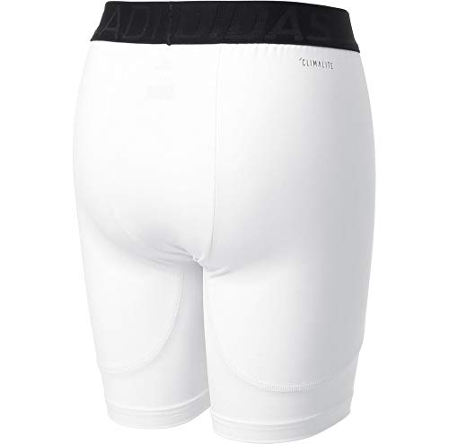 adidas Boys Triple Stripe Sliding Shorts (White, X-Large)