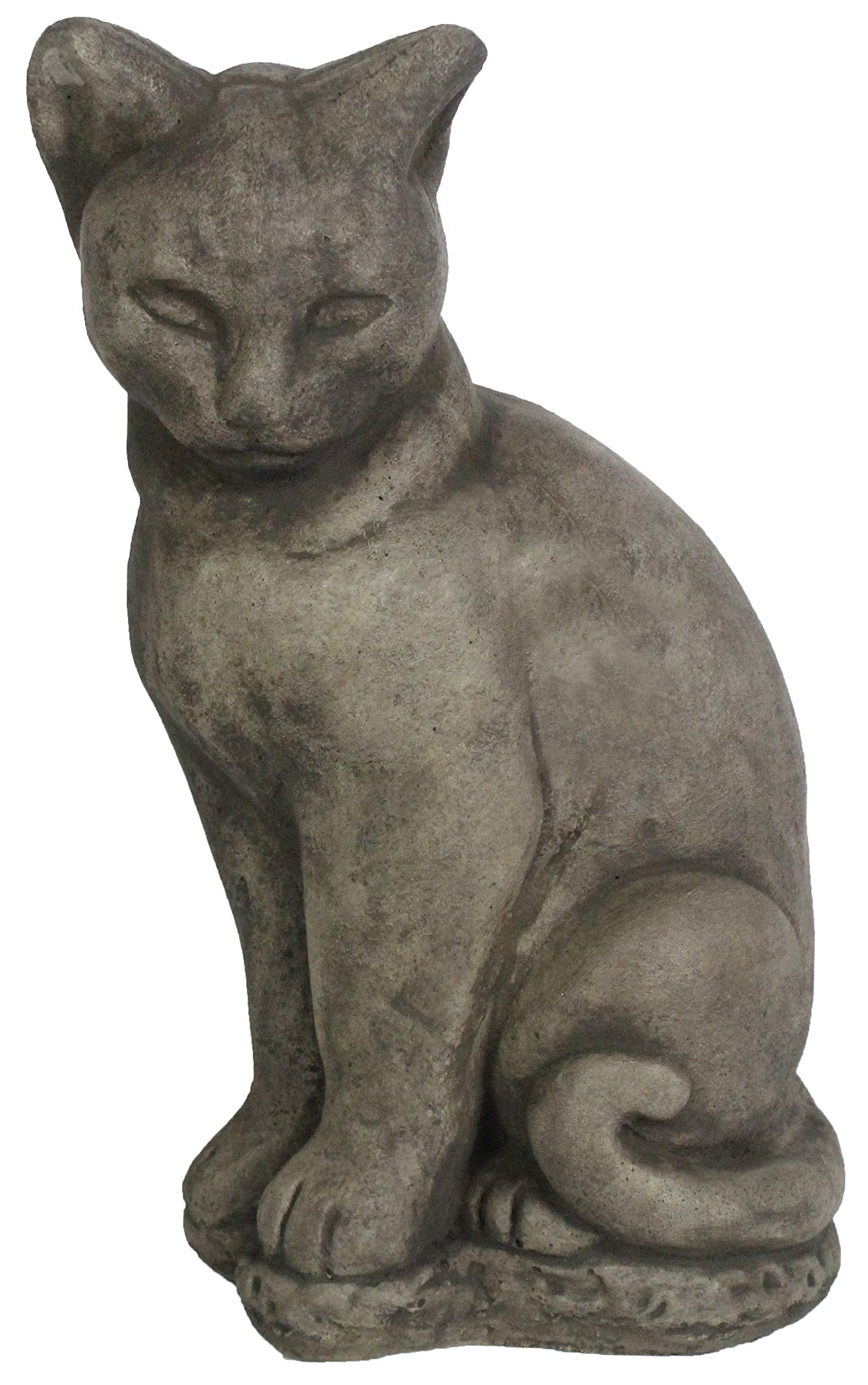 Fleur de Lis Garden Ornaments LLC Big Siamese Cat Statue Large Kitty Sculpture