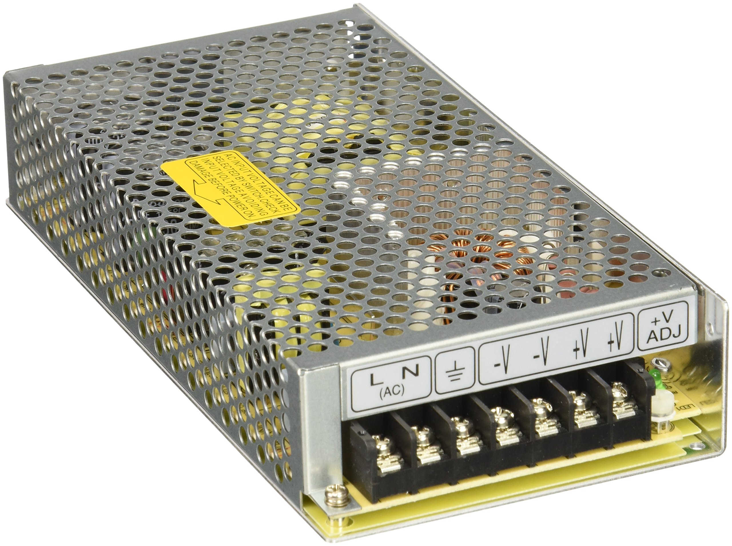 MEAN WELL RS-150-12 AC to DC Power Supply, Single Output, 12V, 12.5 Amp, 150W, 1.5" - 323839