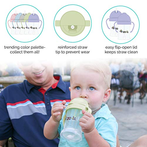 Weighted straw cup | ZoLi BOT Straw Sippy Cup Blush Pink, most loved training cup, toddler transition cup, sippy cup with handles