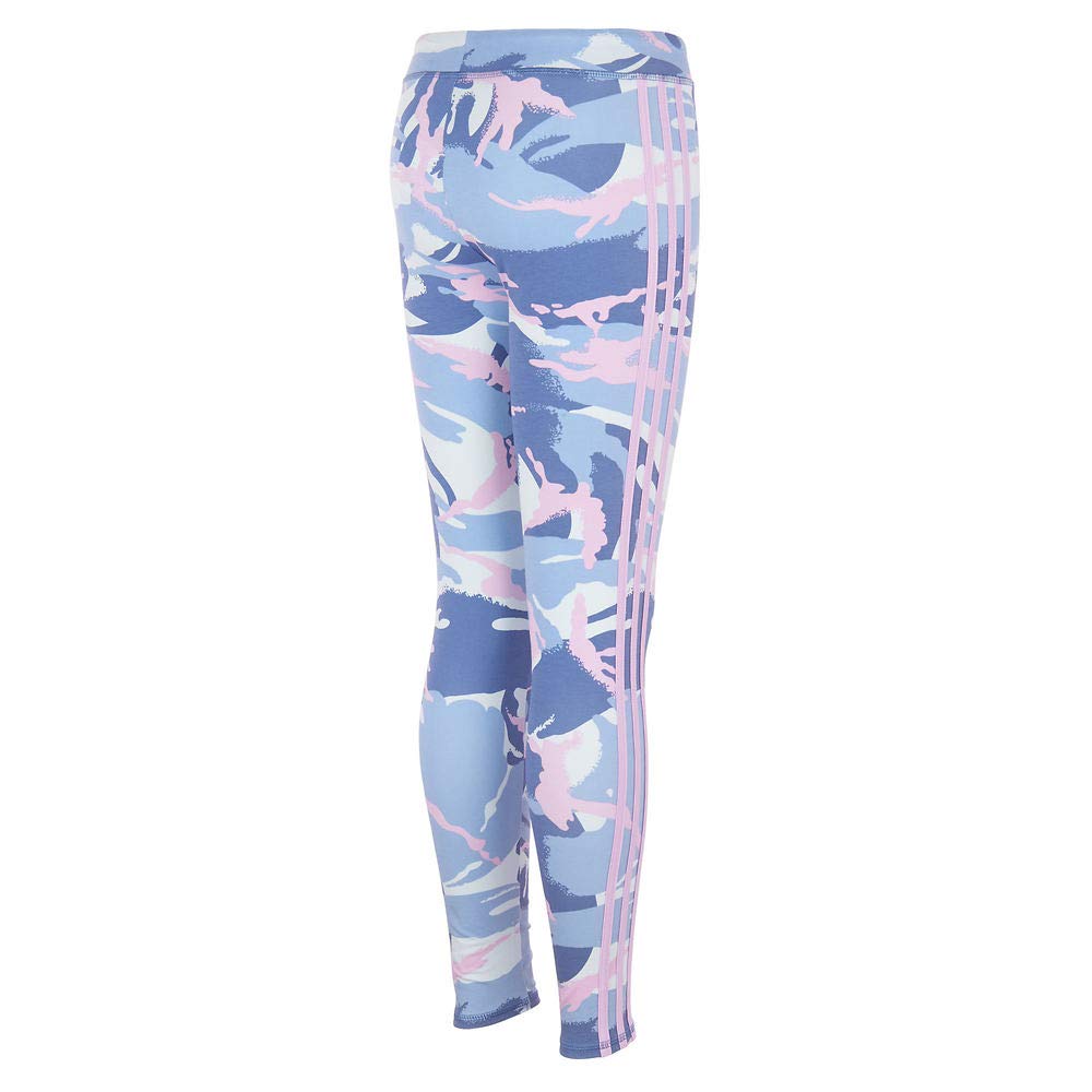 adidas Girls' Active Sports Athletic Legging Tight (Large, Crew Blue)