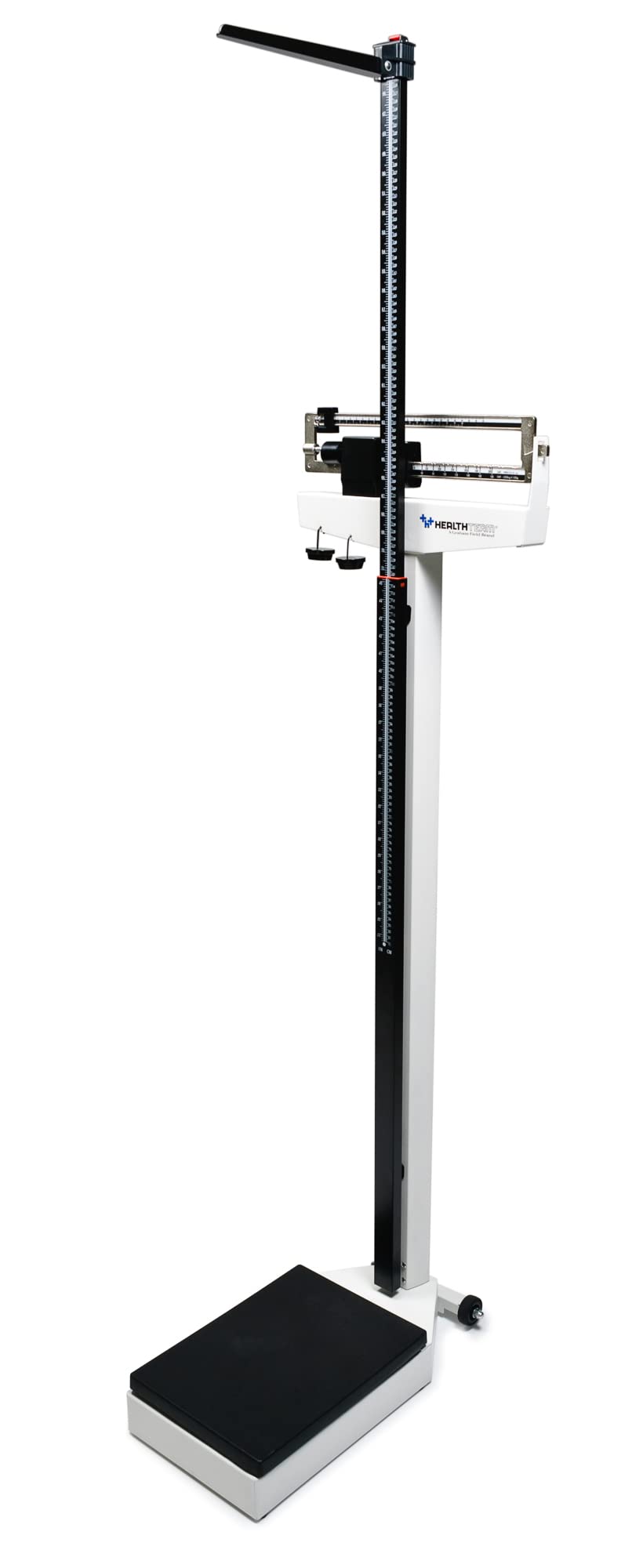 HealthTeam Physician Mechanical Beam Scale with Height Rod, Up to 490 lb. Body Weight, HT485