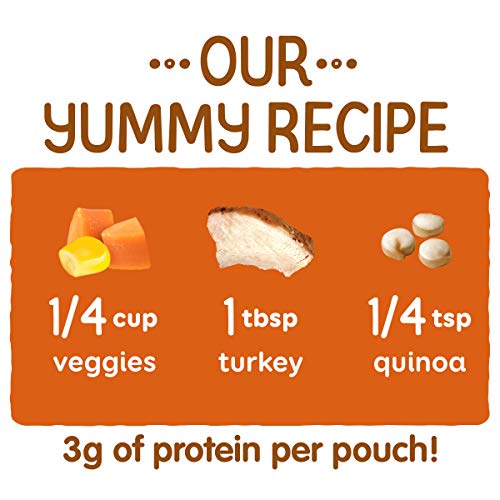 Happy Baby Organic Stage 3 Baby Food, Hearty Meals, Root Vegetables & Turkey with Quinoa, 4 Ounce (Pack of 8)