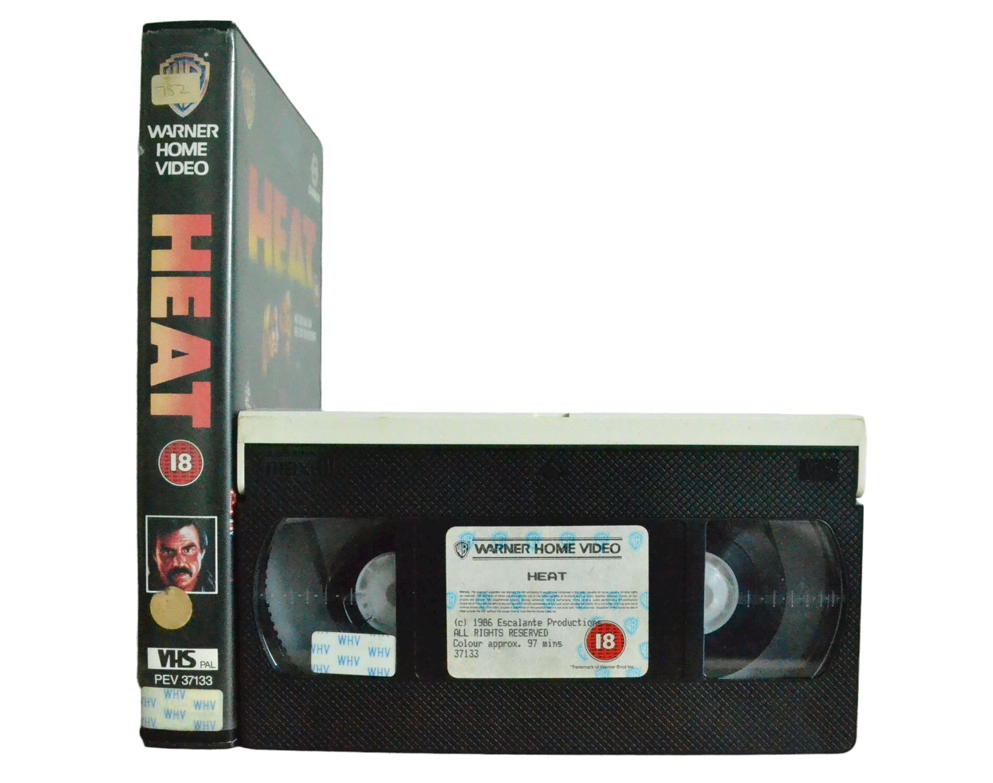 Heat - Burt Reynolds - Warner Home Video - Vintage - Pal VHS