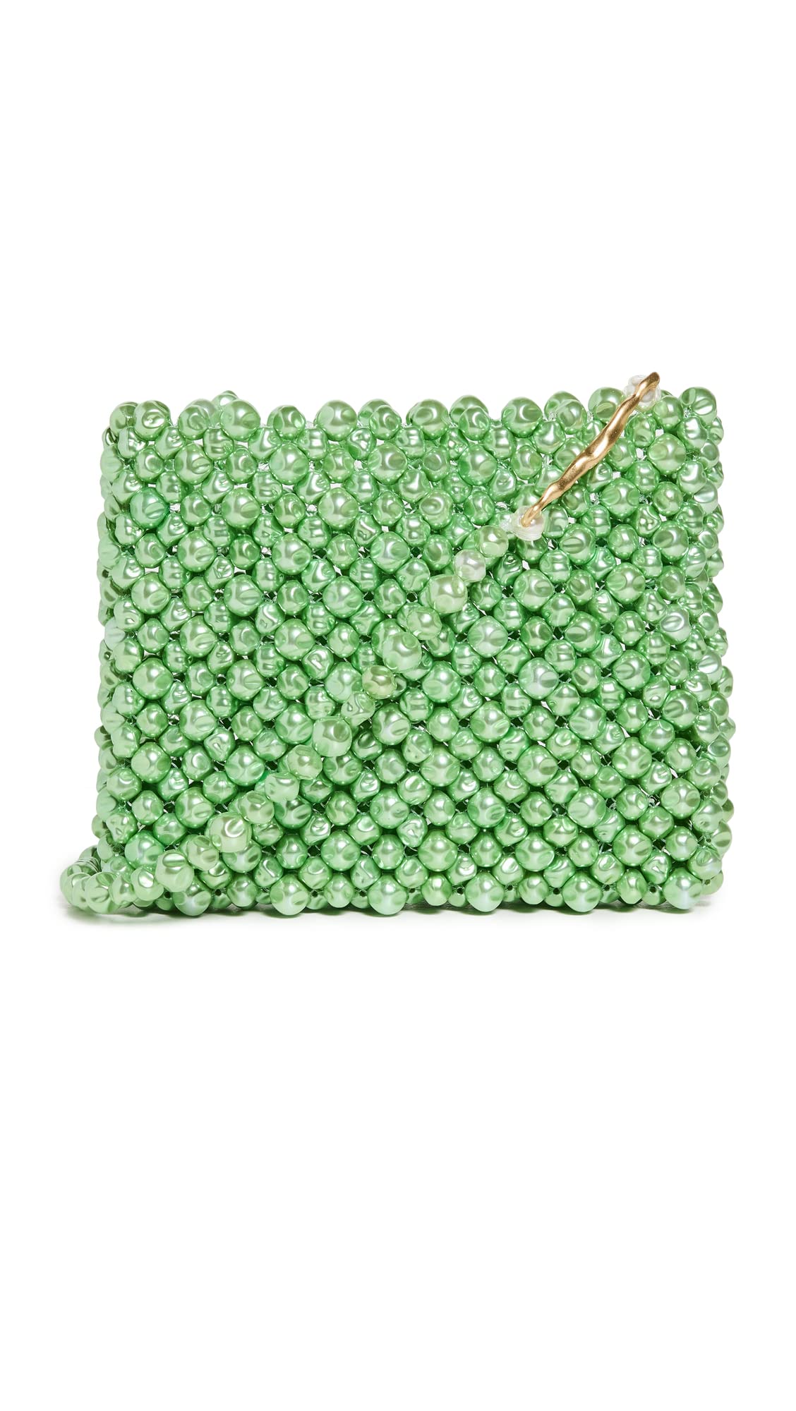 Aje Women's Lucienne Full Pearl Crossbody, Fern Green, One Size