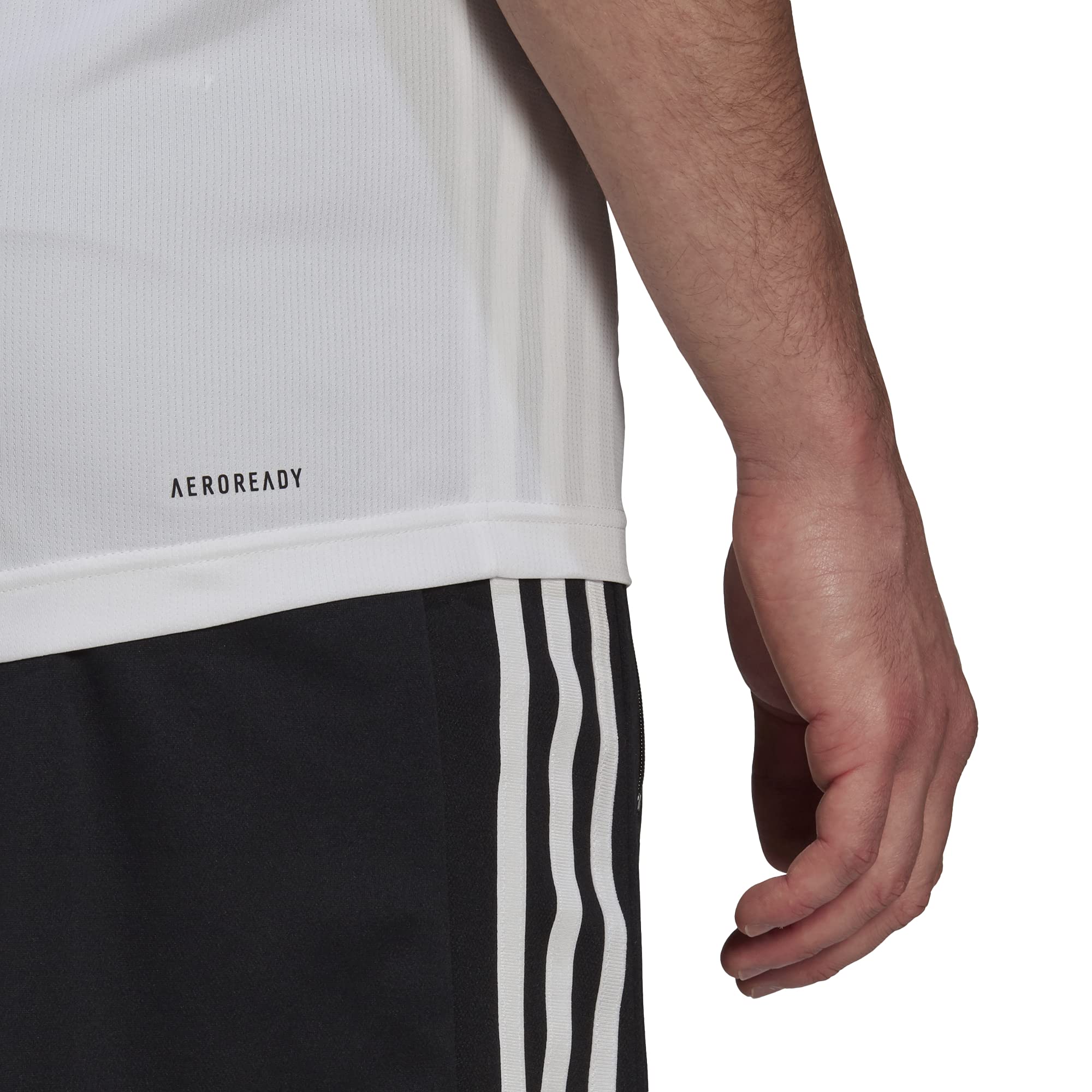 adidas Men's AEROREADY Designed 2 Move Sport 3-Stripes Tank Top, White, Large