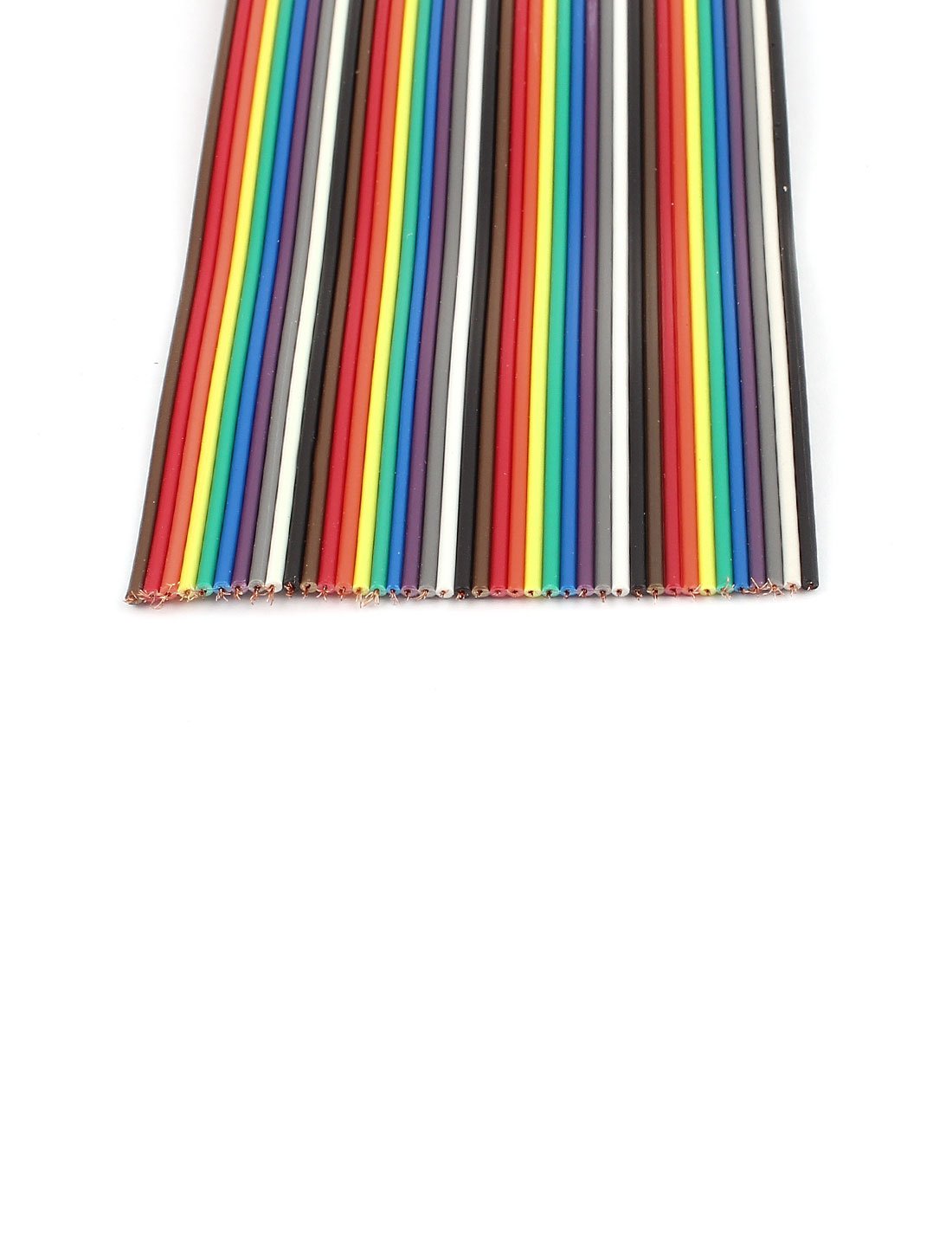 IIVVERR 1m 3.3ft 40 Pin Rainbow Color Flat Cable IDC Wire 1.27mm Pitch (1m 3.3ft 40 Pin Rainbow Color Flat Cable IDC 1.27mm Pitch