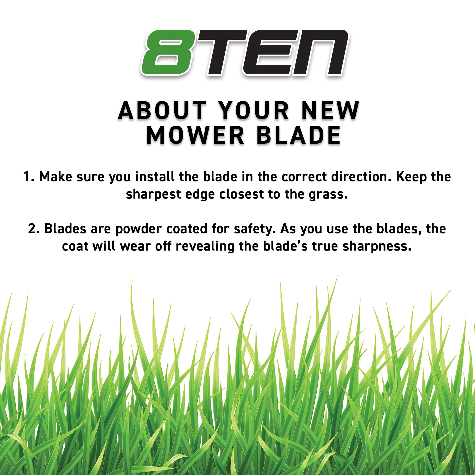 8TEN LawnRAZOR Blade for Toro XL 320 Timecutter SS 3200 3216 3225 33-4750 33-4750-03 80-4430 (Heavy Duty High Lift)