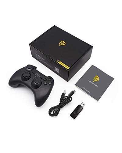 EasySMX 2.4G Wireless Controller for PS3, PC Gamepads with Vibration Fire Button Range up to 10m Support PC PS3 Android devices and TV BOX