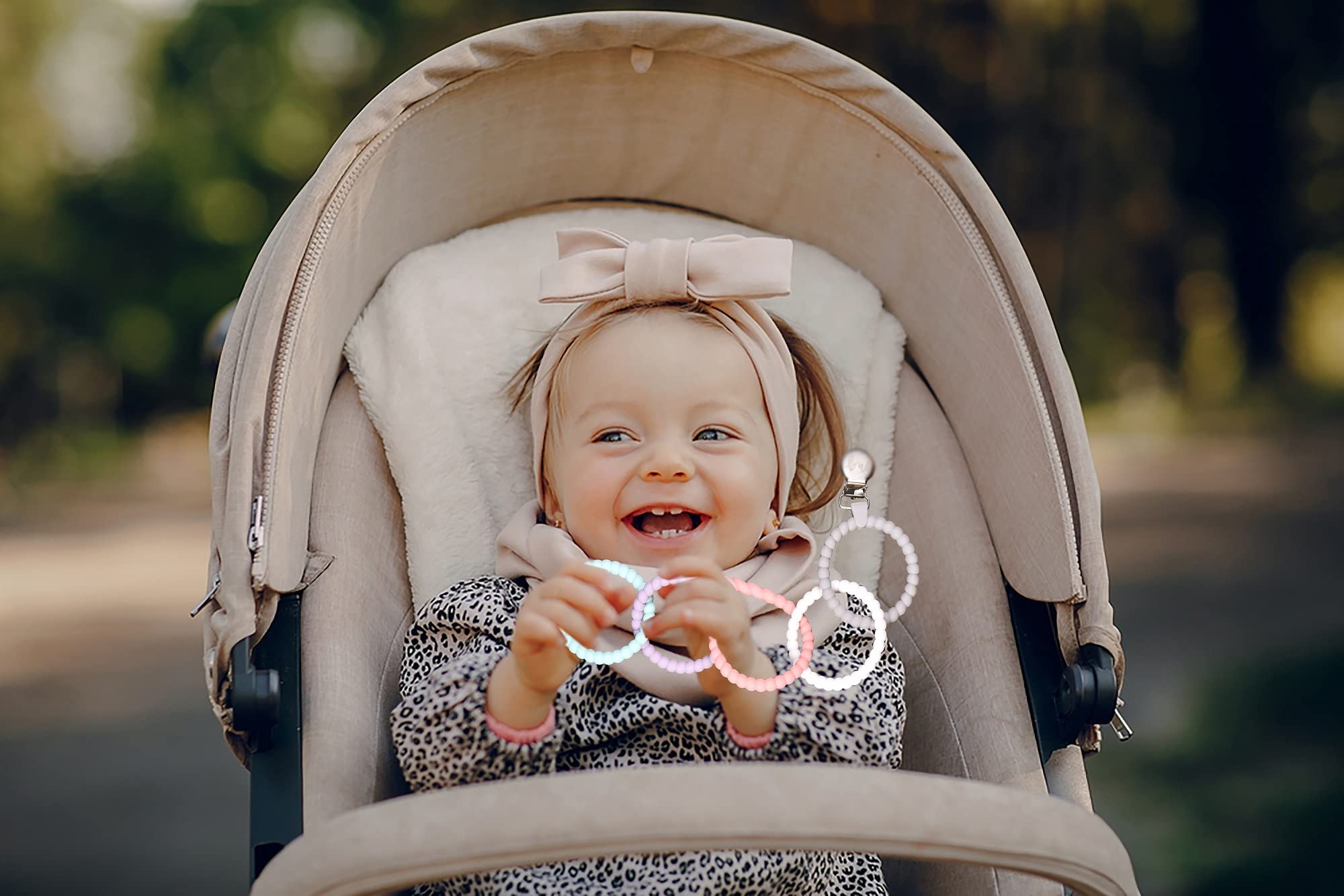 Baby Teething Toys, Silicone Baby Teether Freezer BPA Free,with Pacifier Clip Soothe Babies Teething Relief Sore Gums,CPC Certified Brand: MG marmina (Purple)