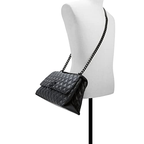 ALDO Women's Quilted Cross Body Bag, Other Black