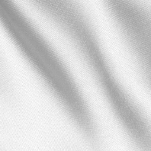 Bridal Satin White, Fabric by the Yard