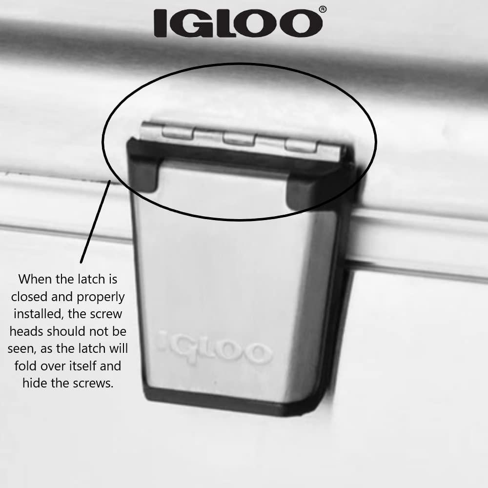 Igloo Cooler Stainless Steel Latch and Single-Screw Attachment Post, 2-Pack