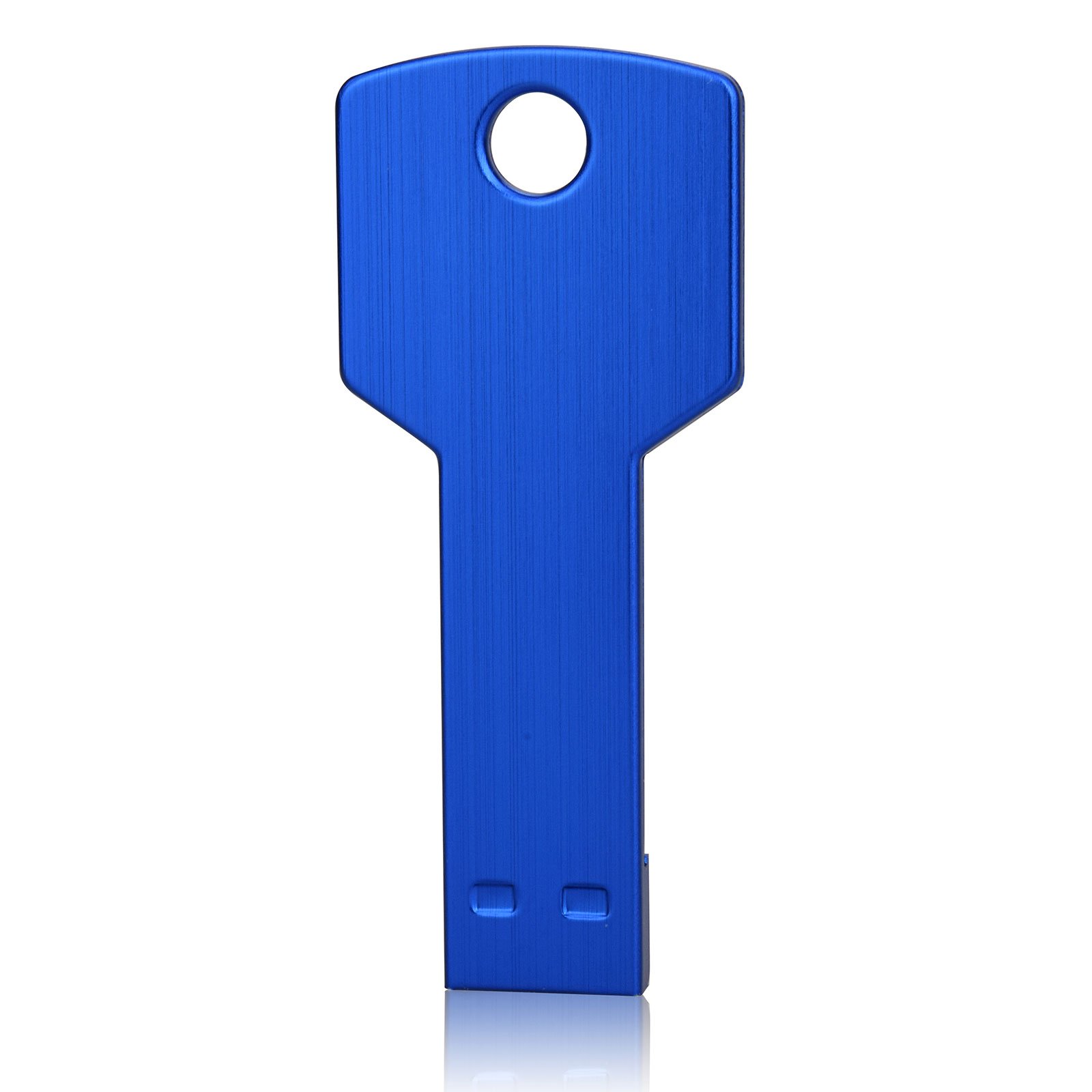 RAOYI 10 Pack 2GB USB Flash Drive USB 2.0 Metal Key Shape Memory Stick Thumb Drive Pen Drive-Blue