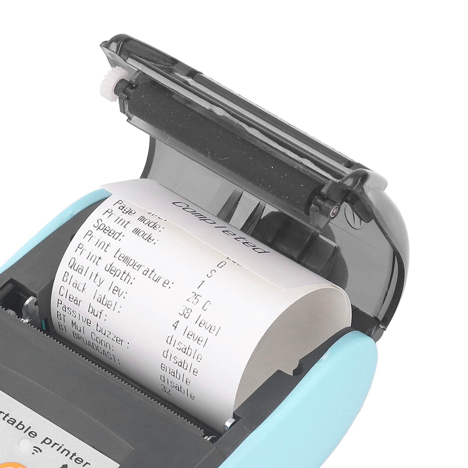 Mini Pocket Printer, Bluetooth Thermal Receipt Printer for iOS Android and Windows, 58mm Portable Small POS Bill Printer for Restaurant Sales Retail (Without