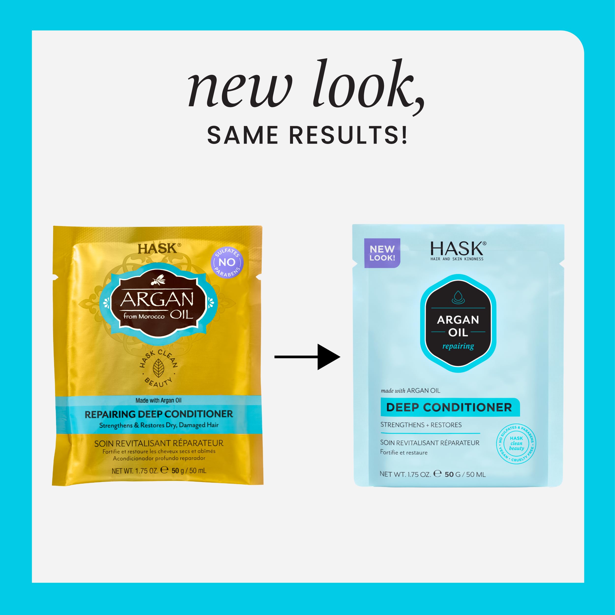 Hask Argan Oil From Morocco Repairing Deep Conditioner, Hair Treatment 1.75 oz