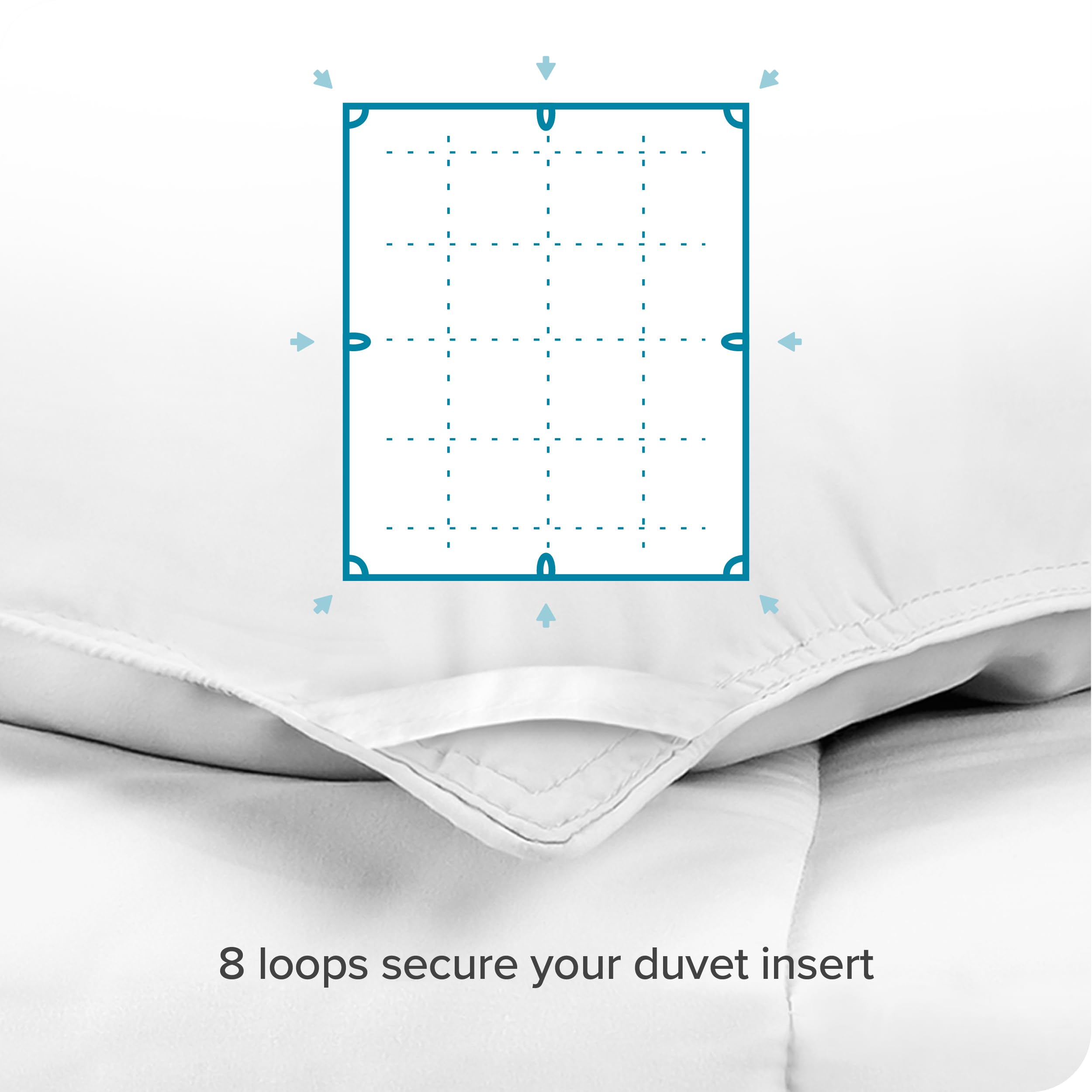 Bare Home Luxury 3 Piece Duvet Insert + Duvet Cover Set - Premium 1800 Ultra-Soft Brushed Microfiber - Easy Care (Twin/Twin XL, Dark Blue)