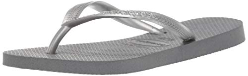 Havaianas Kid's Slim Flip Flop Sandal, Steel Grey, 3-4 M US Little Kid
