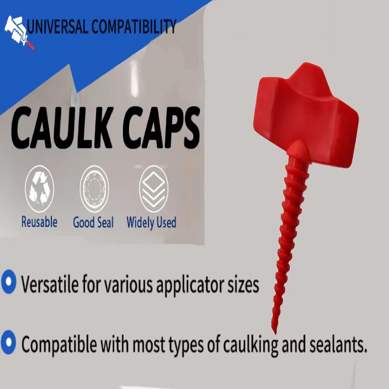 CAMGJORT Caulk Sealer, Caulk Saver Cap Tools (6)