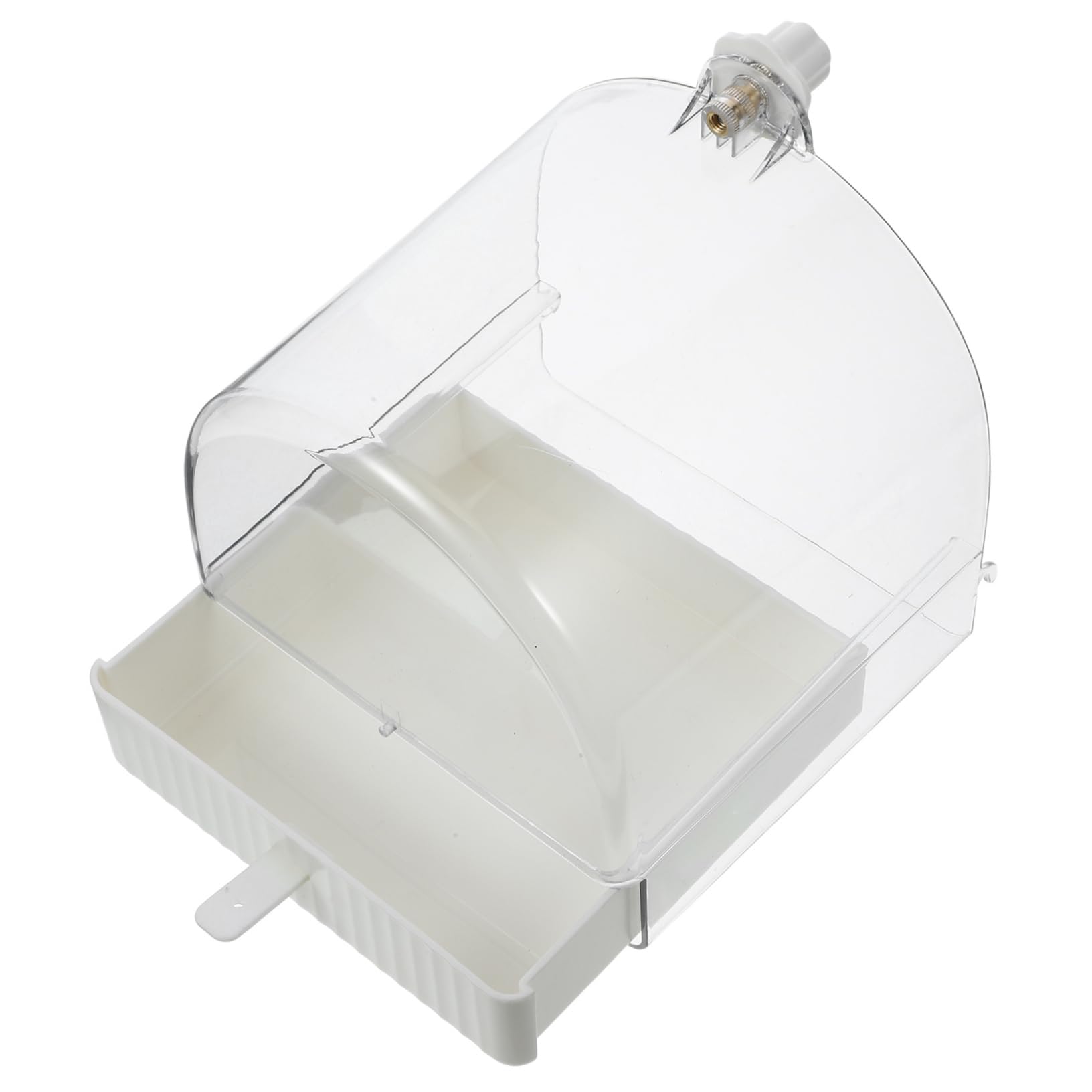 BESPORTBLE Parrot Bath Tub Birdie Small Bird Showering Basin Birds Supply Small Bird Showering Cube Bird Bathing Basin Bird Bath Basin Bird Cage Bathtub Bird Bath Cube Bird Bathtub Abs White