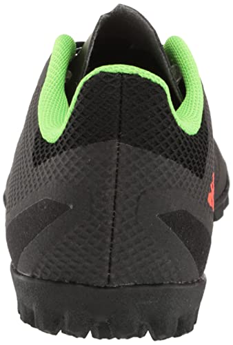 adidas X Speedportal.4 Turf Soccer Shoe, Black/Solar Red/Solar Green, 1.5 US Unisex Little Kid