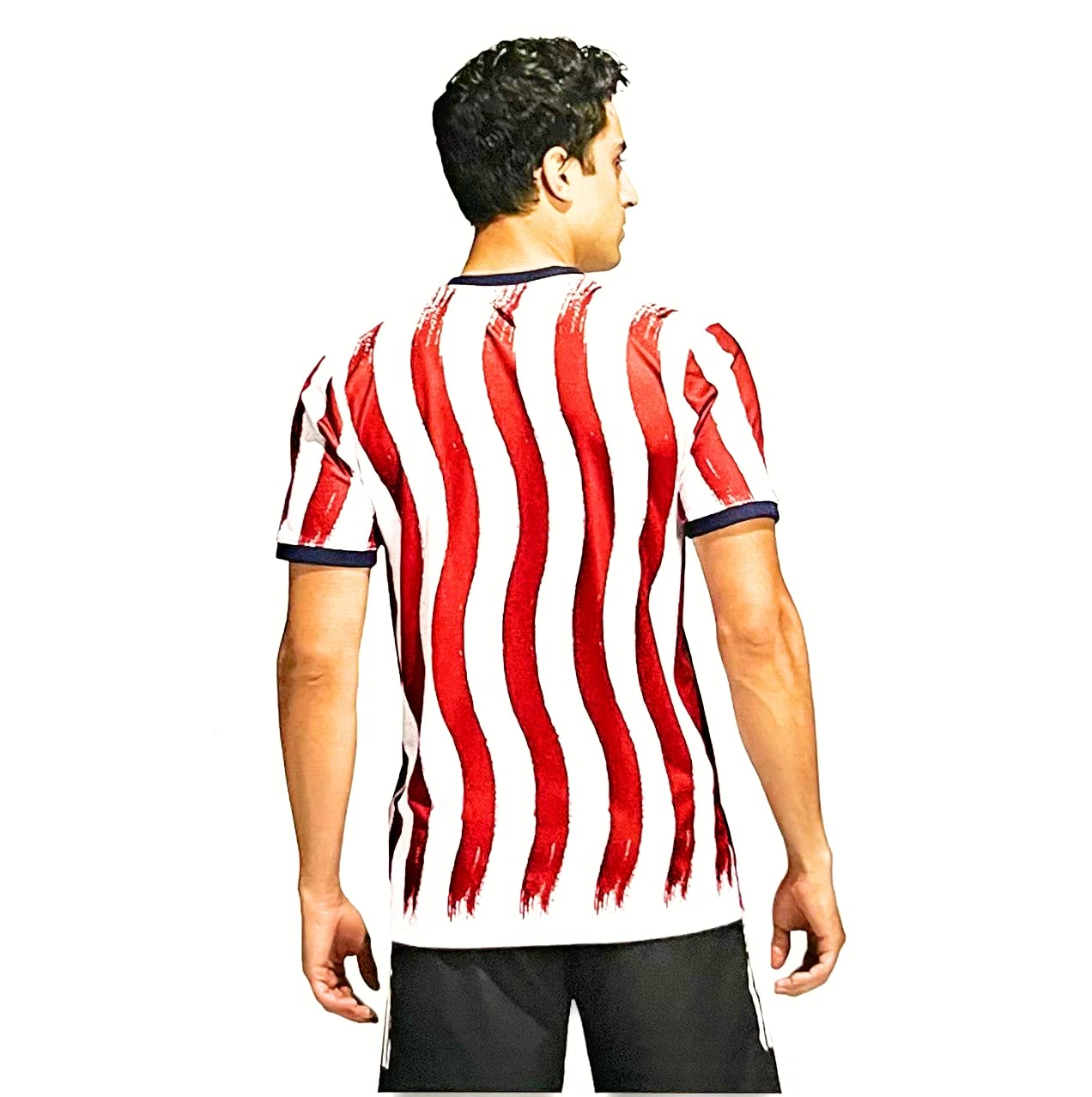 adidas mens 20/21 MLS Prematch Shirt Americana White/Red/Collegiate Navy Large