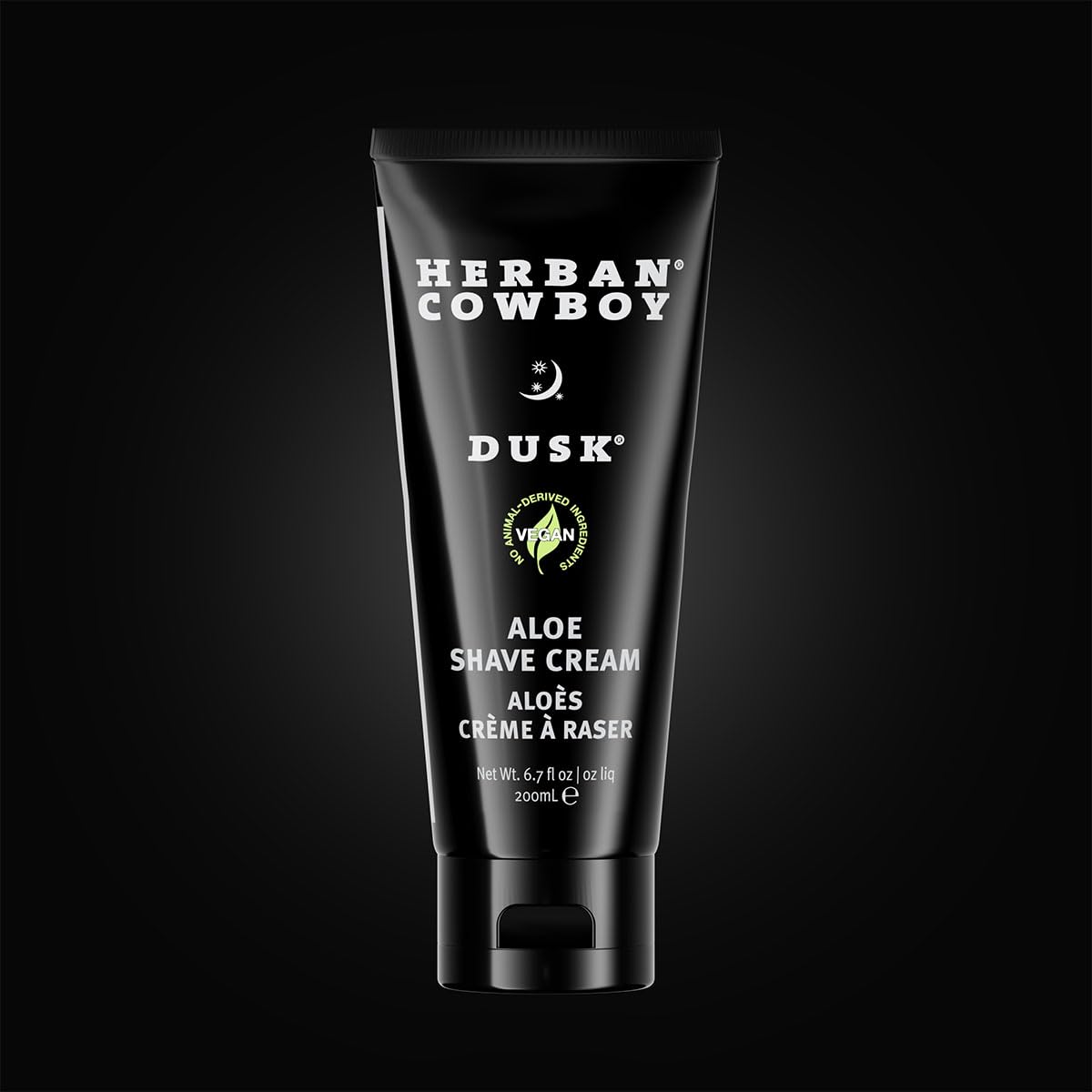 Herban Cowboy Premium Shave Cream Made with Olive Oil, Aloe, and Peppermint (Dusk, 6.7 Fl Oz)