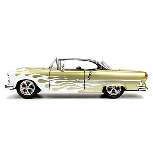 APLIQE Scale Model Vehicles for 1955 Chevy BEL AIR Simulation Die Casting Metal Model Children's Toy Gift1:24 Sophisticated Gift Choice