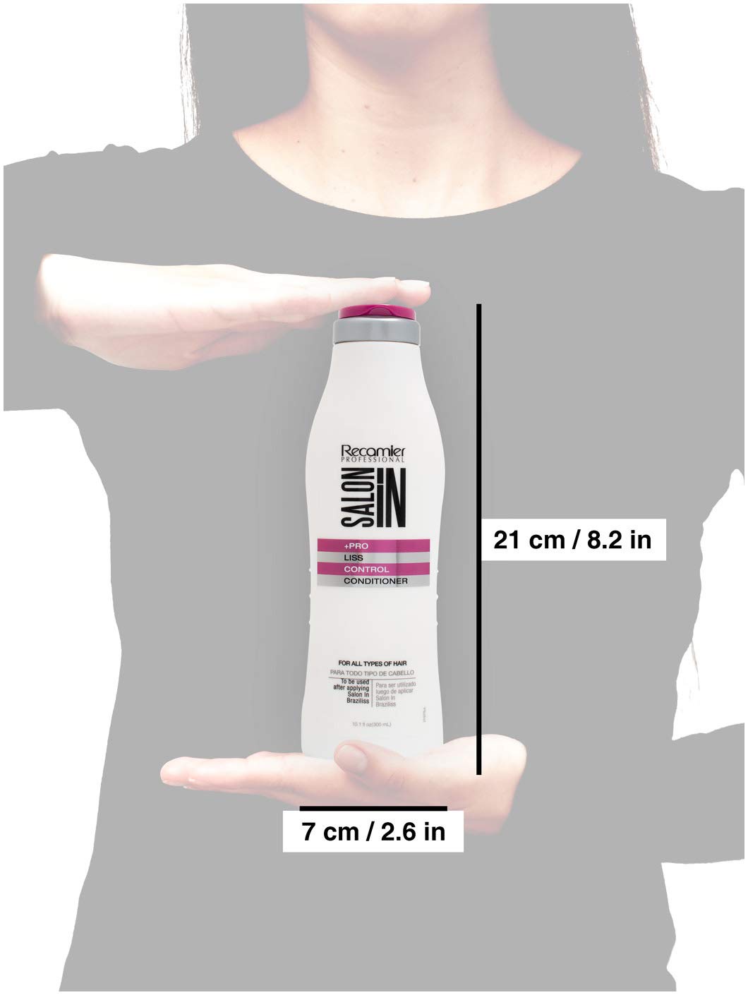 Recamier Professional Salon In +Pro Liss Control Hair Conditioner 10.1oz - Acondicionador para el cabello seco y maltratado