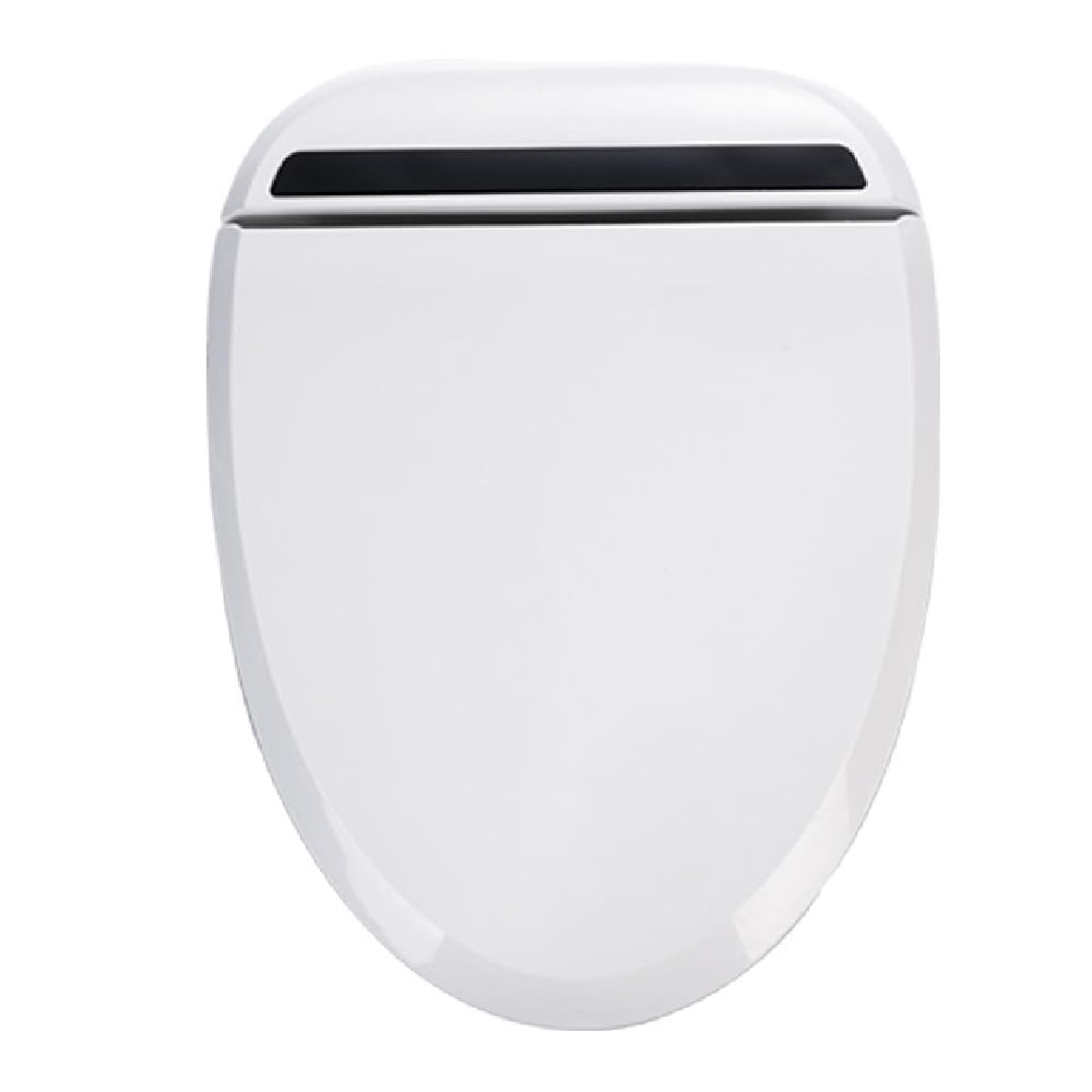 Bidet Toilet Seat, Elongated Toilet Seat Warm Water, Heated Seat Bidet with Remote Control,Self-cleaning Nozzle Temperature Adjustable LED Light, Need Electricity, for Hotel office Hospital school