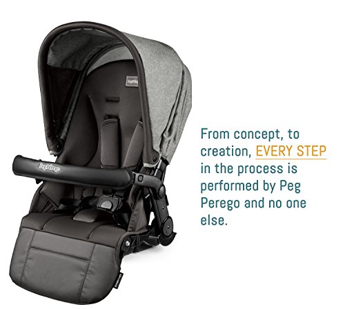 Peg Perego Pop-Up Seat for Triplette Stroller - Compatible with The Triplette, Duette, and Team Strollers - Made in Italy - Terracotta